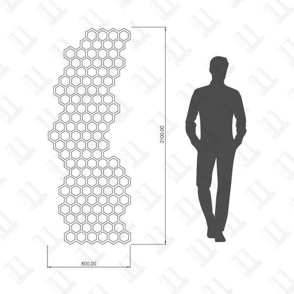 The Hive Wine Rack | Laser Cut Stainless Steel Decor – Design11